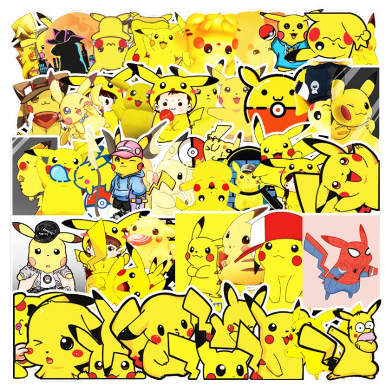 50 Stickers Pikachu • La Pokémon Boutique