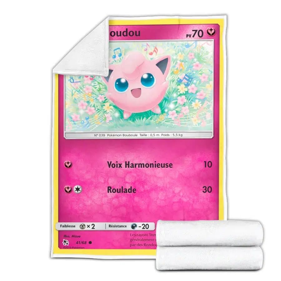 Plaid Carte Pokémon Rondoudou • La Pokémon Boutique