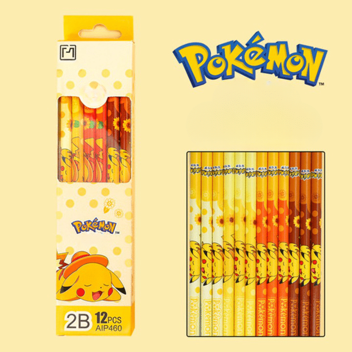 Pack de 12 Crayons Pikachu • La Pokémon Boutique
