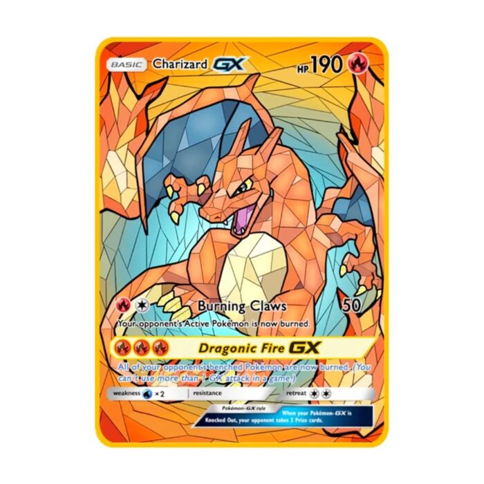 Carte Gold en Métal Pokémon Florizarre, Dracaufeu et Tortank • La ...