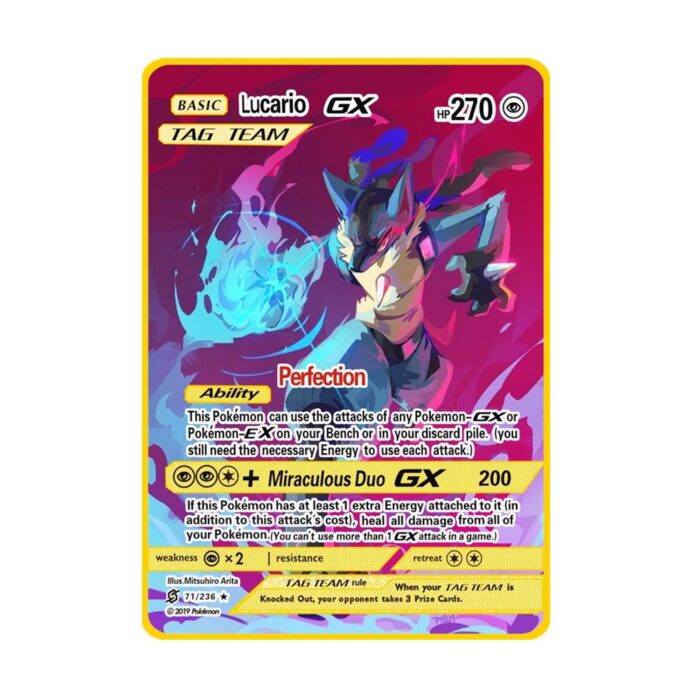 Carte Gold en Métal Pokémon Zamazenta • La Pokémon Boutique
